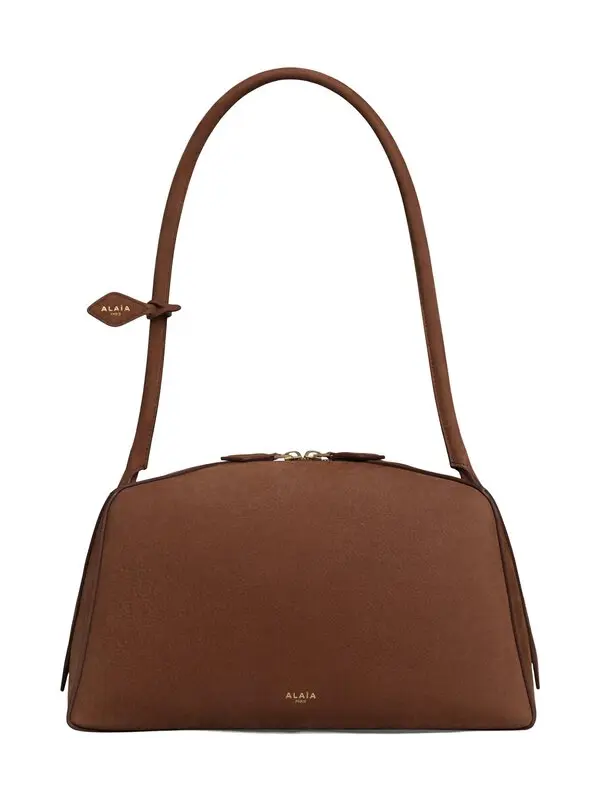 Alaïa Le Bouledogue Leather Shoulder Bag - Black