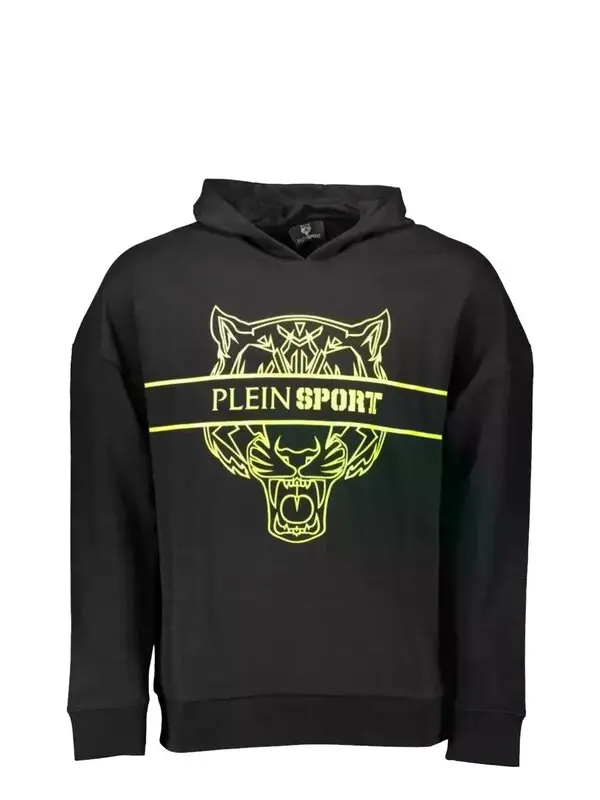 PLEIN SPORT Tiger-print Hoodie - Black