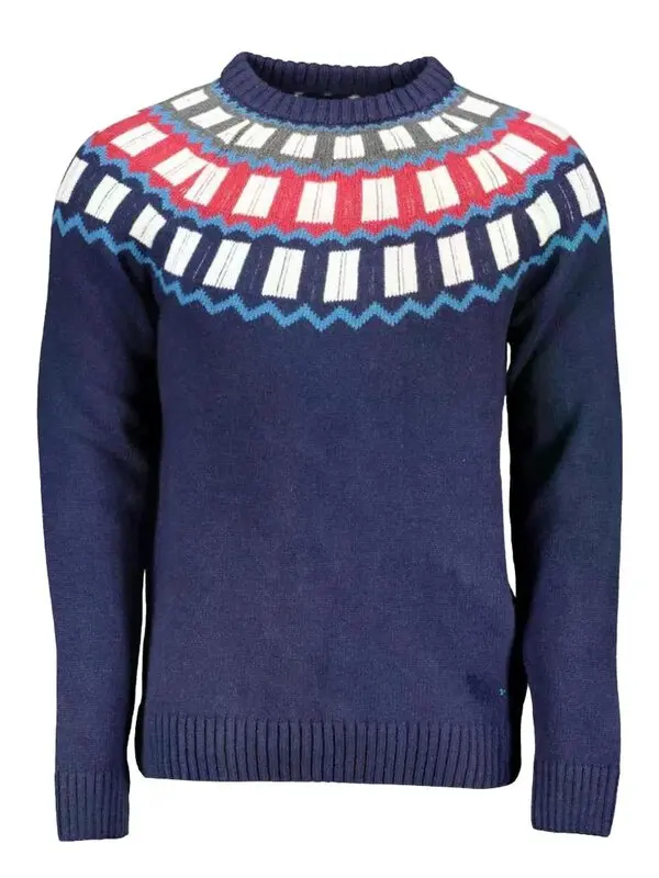 Gant Fair Isle Cotton Sweater - Blue