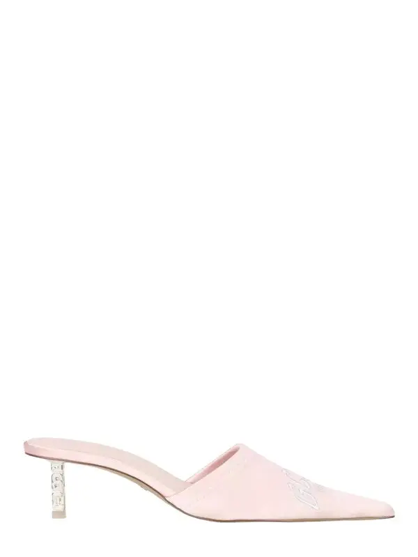 Gcds Logo-embroidered Mules - Pink
