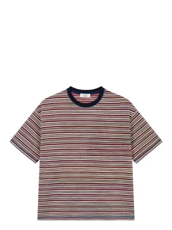 STUDIO TOMBOY Horizontal-stripe T-shirt - Red