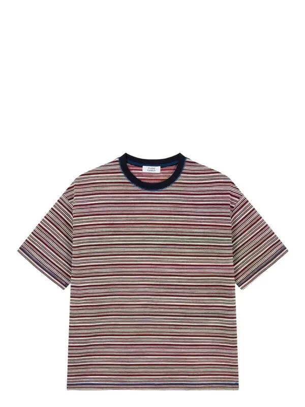 STUDIO TOMBOY Horizontal-stripe T-shirt - Red