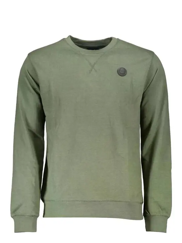 GIAN MARCO VENTURI VINTAGE Logo-patch Crew-neck Sweater - Green
