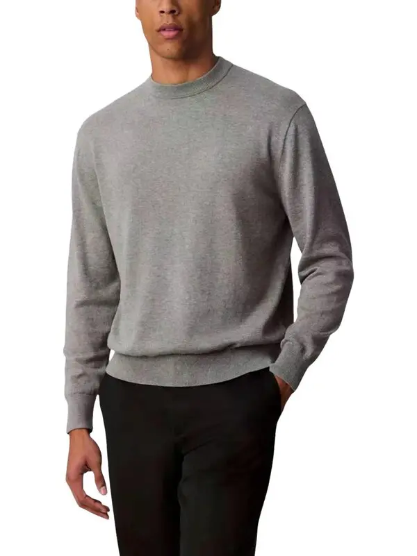 Calvin Klein Logo-embroidered Sweater - Grey