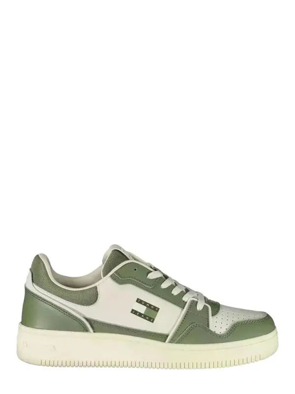 Tommy Hilfiger Panelled Perforated Sneakers - Green