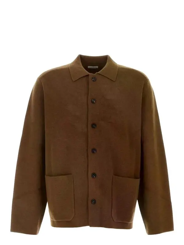 Le Kasha Mogo Button Pocket Shirt Jacket - Brown