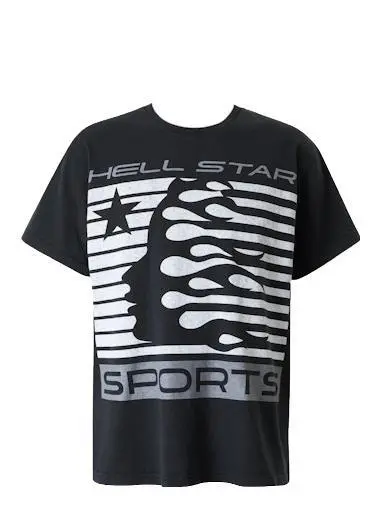 HELLSTAR Flame Tribal Motion T-shirt - Black
