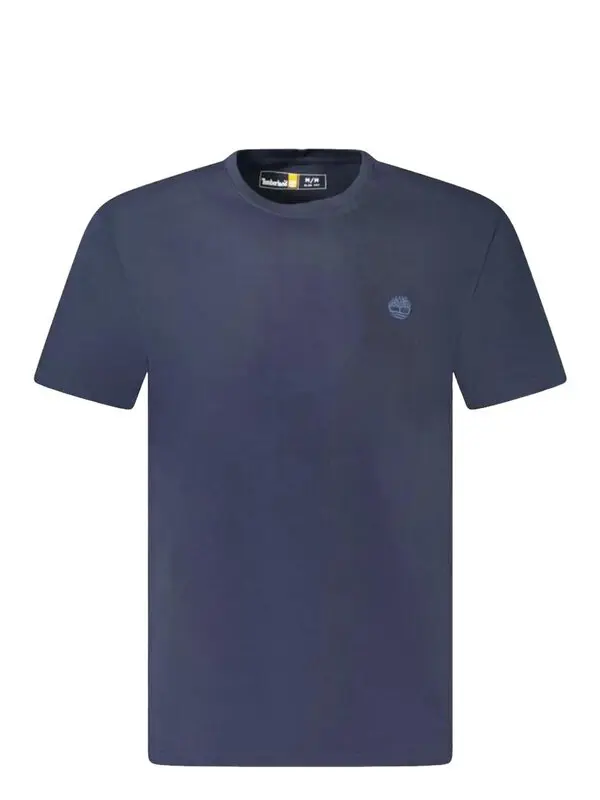 Timberland Crew-neck Logo-embroidered T-shirt - Blue