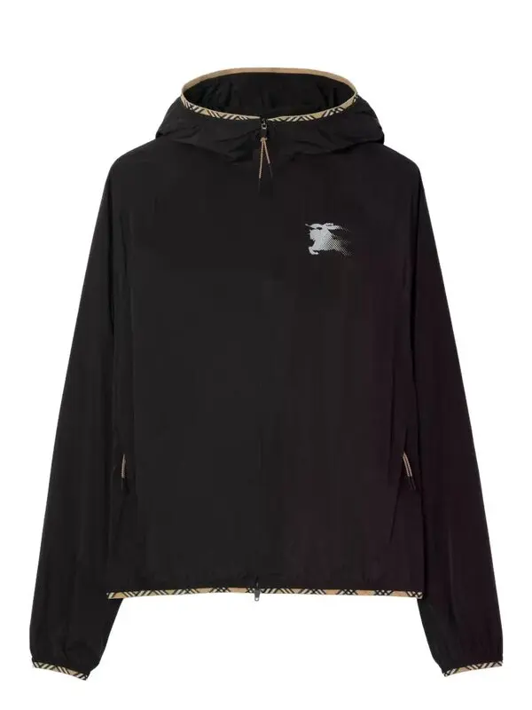 Burberry Nylon Hooded Jacket - Black