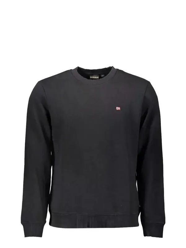 NAPAPIJRI Crew-neck Sweatshirt With Logo Patch - Black