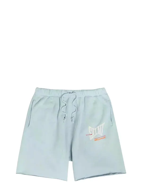 Saint Laurent Logo-print Track Shorts - Blue