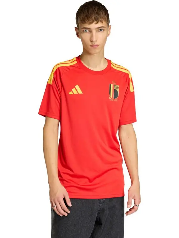 Adidas Belgium 26 Home Fan Jersey - Red / Bold Gold