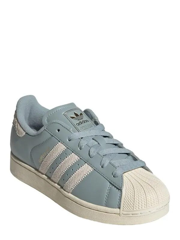 Adidas Superstar Ii Shoes - Cream White / Wonder Sage / Gold Metallic