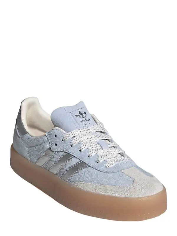 Adidas Sambae X Liberty London Sneakers - Crystal Sky / Silver Metallic / Chalk Pearl