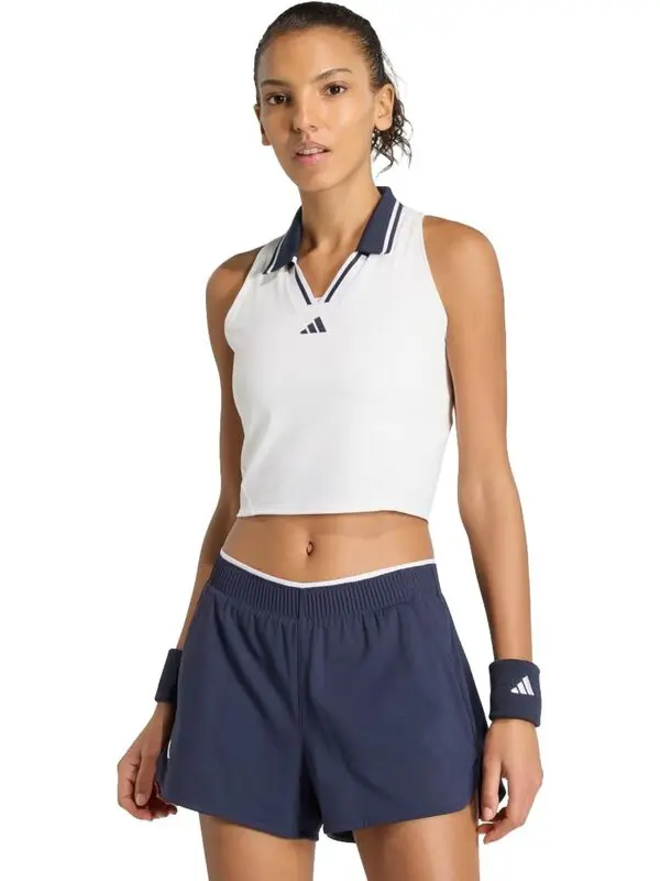 Adidas Tennis Climacool Crop Tank - White