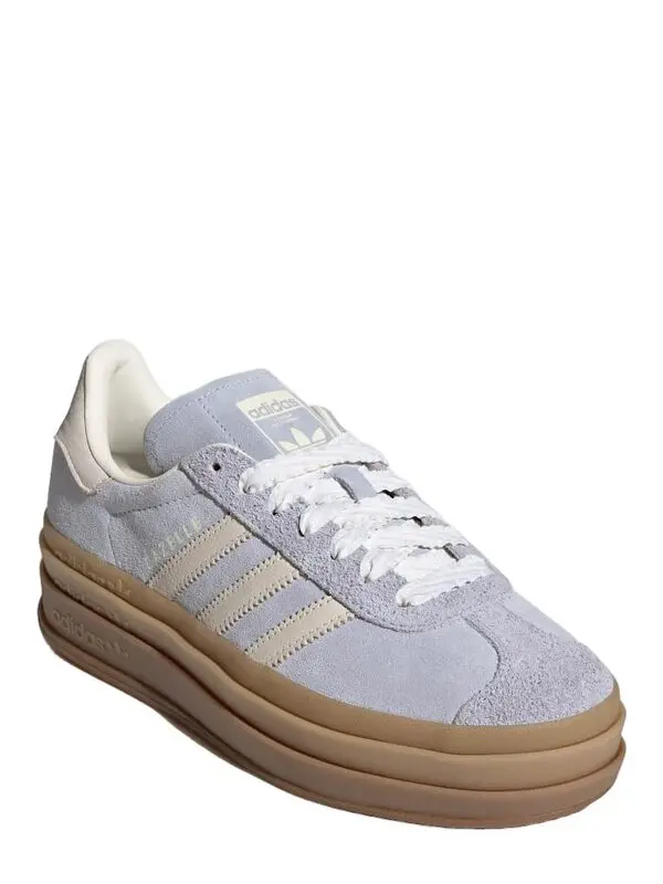 Adidas Gazelle Bold Sneakers - Crystal Sky / Chalk Pearl / Ice Gold Met.