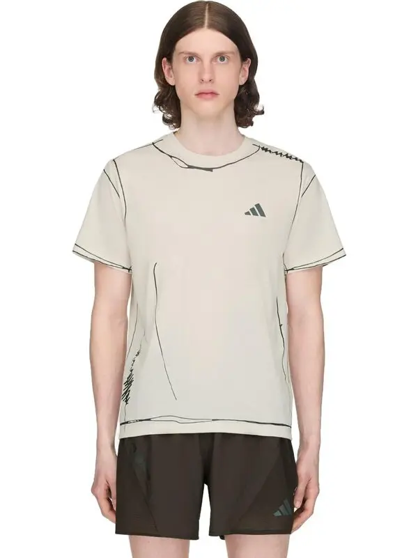 Adidas Adi365 Sftm Running Unitefit T-shirt - Halo Ivory