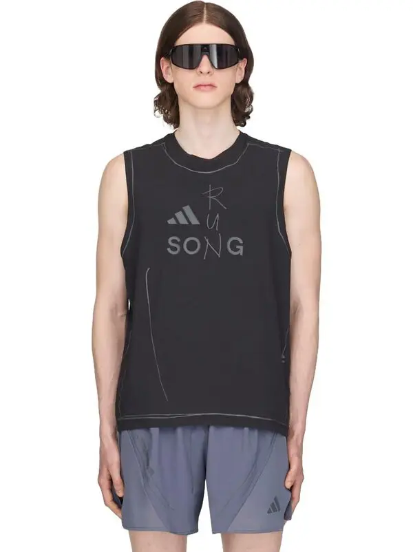 Adidas Adi365 Sftm Running Tank Top - Black