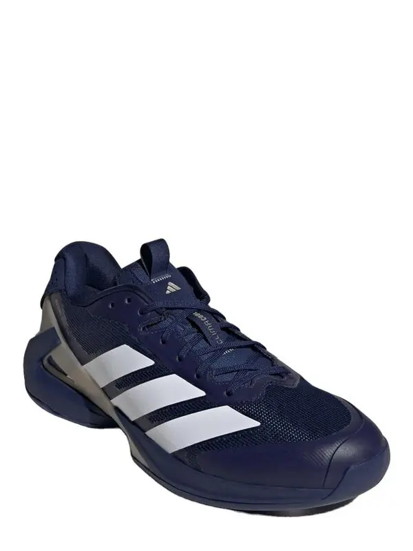 Adidas Adizero Ubersonic 5 Tennis Shoes - Dark Blue / Cloud White / Cyber Metallic