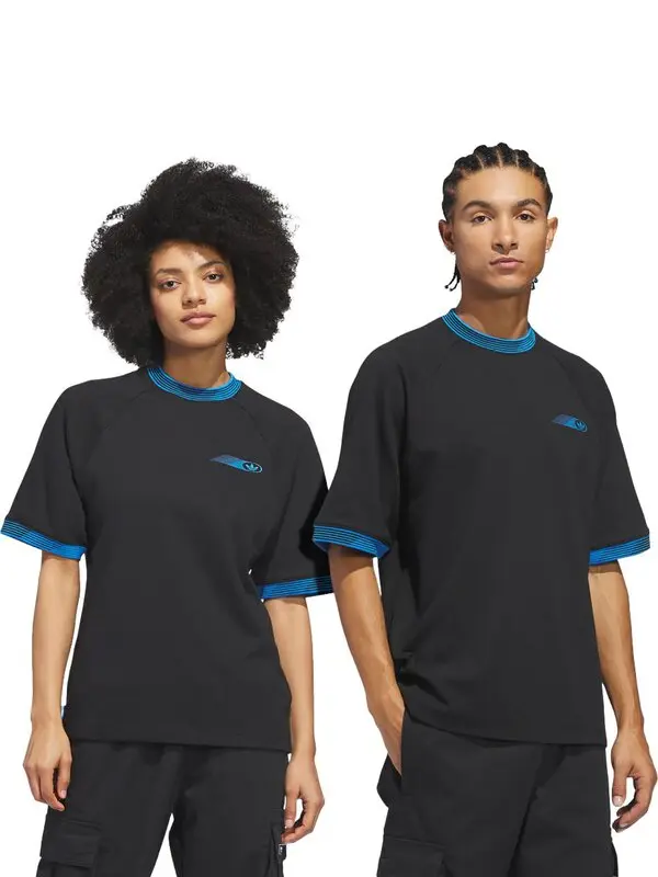 Adidas Skateboarding Formula Short-sleeve T-shirt - Black / Lucid Ray Blue