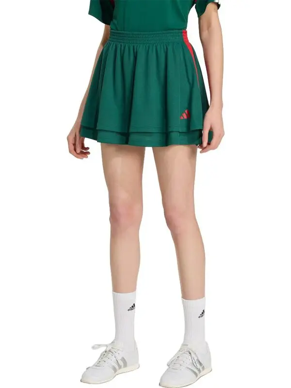 Adidas House Of Tiro Skirt - Team Dark Green / Better Scarlet / White
