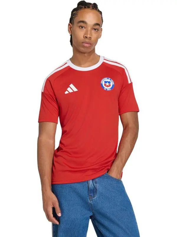 Adidas Chile 26 Home Fan Jersey - Active Red