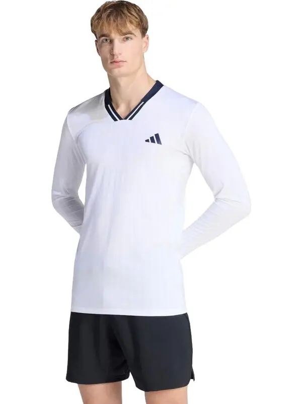 Adidas Tennis Climacool Long Sleeve Top - White