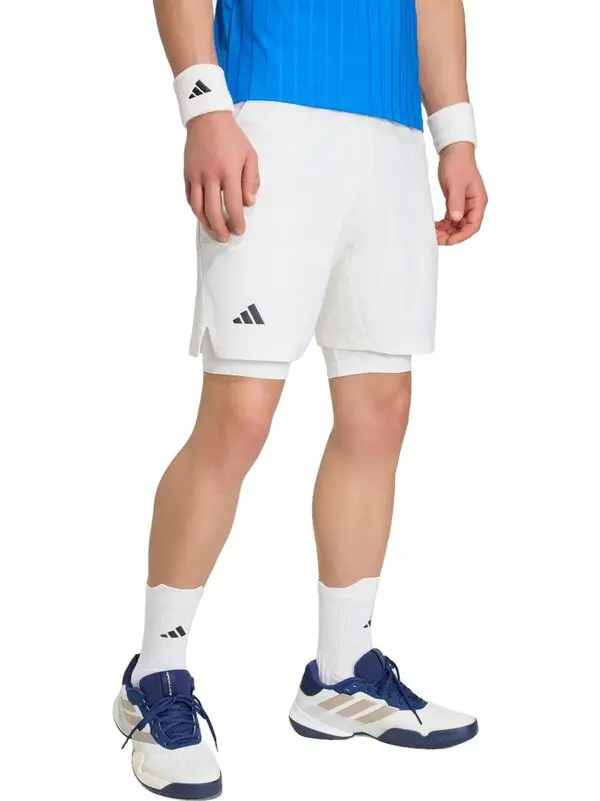 Adidas Tennis Climacool Shorts And Tights Set - White