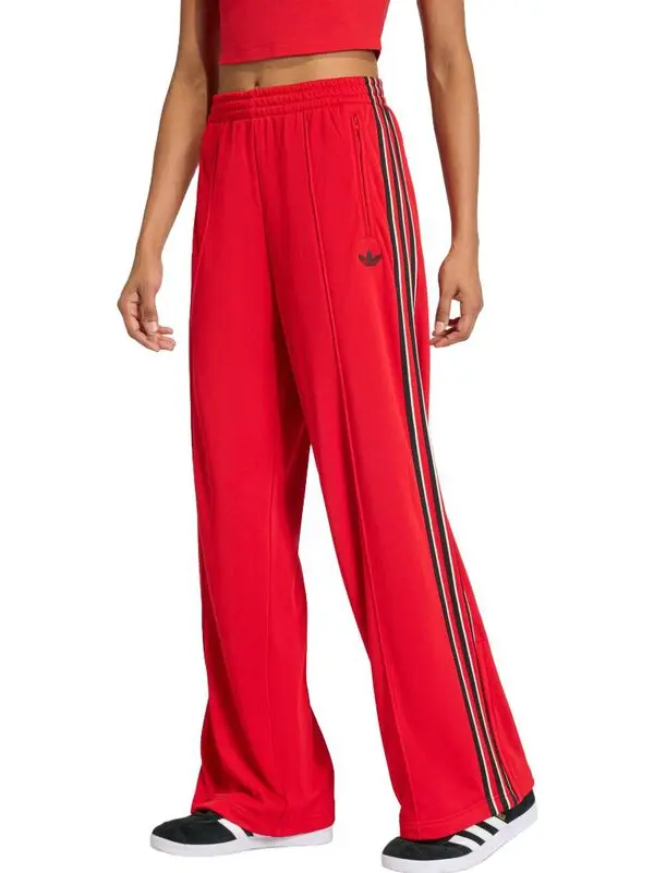 Adidas Firebird Loose Track Pants - Better Scarlet / Black / Off White
