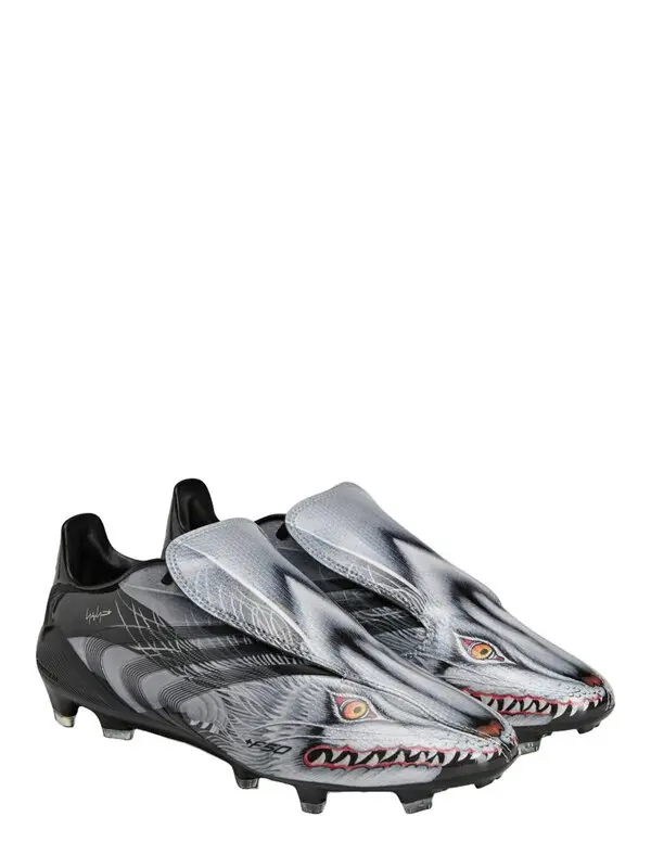 Adidas F50 Tunit Y-3 Firm Ground Soccer Cleats - Silver Metallic / Black / Grey Three