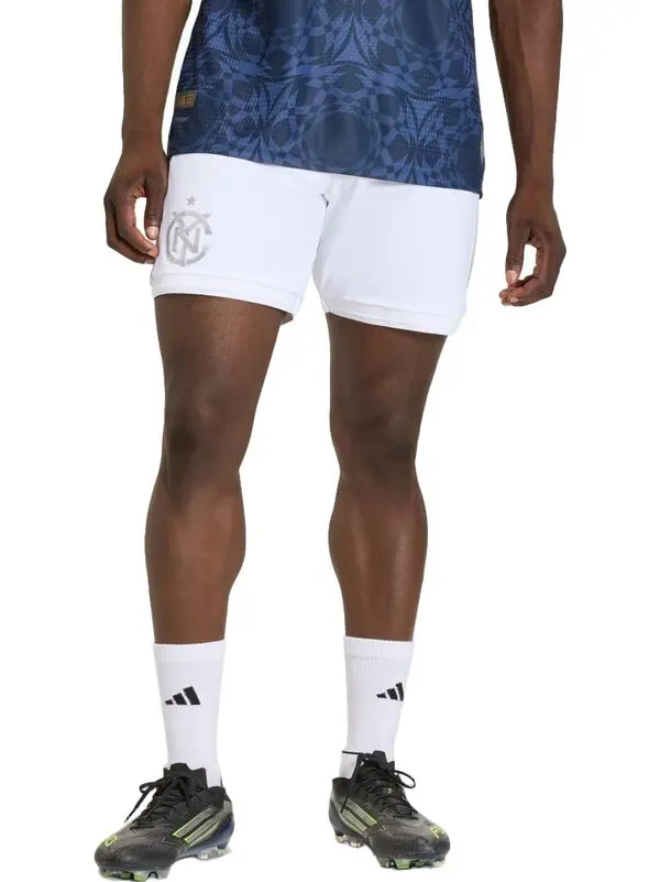 Adidas New York City Fc 26/27 Away Authentic Shorts - White