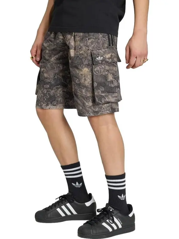 Adidas Adilenium Season 5 Cargo Shorts - Chalk Pearl / Wonder Taupe