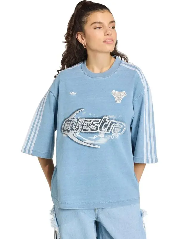 Adidas Adilenium Season 5 Oversized Denim T-shirt - Light Blue