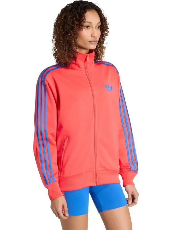 Adidas Firebird Track Top Loose - Semi Lucid Red / Blue