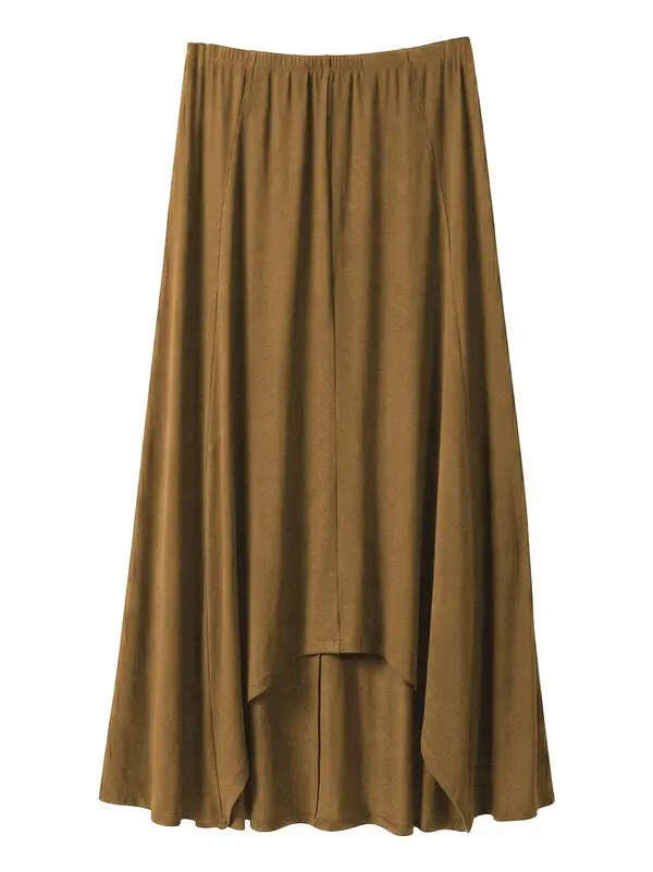 WAKAKUU Modal Jersey Skirt - Toffee