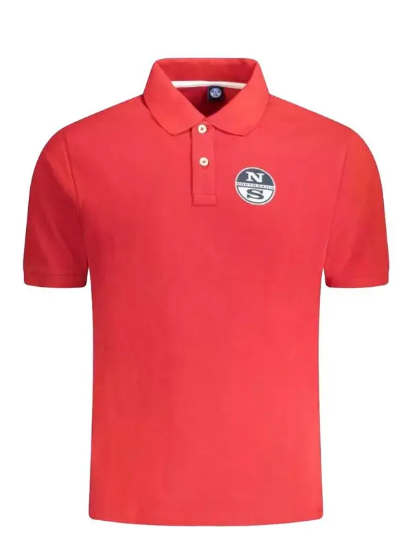 NORTH SAILS Logo-patch Cotton Polo Shirt - Red
