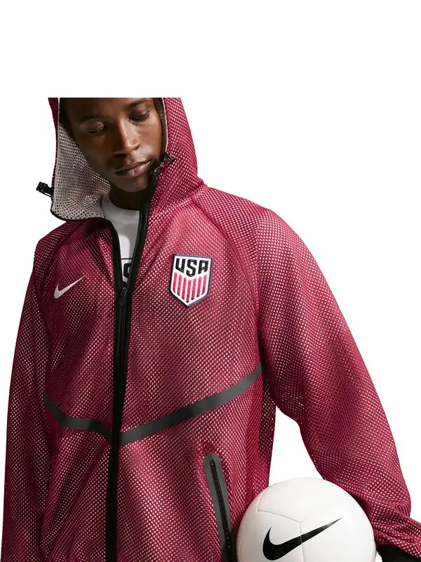 Nike Usmnt Dri-fit Soccer Anthem Jacket - Red