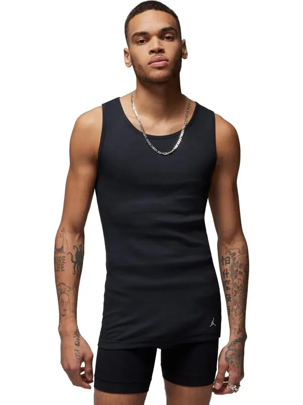 JORDAN Base Tank Tops - Black