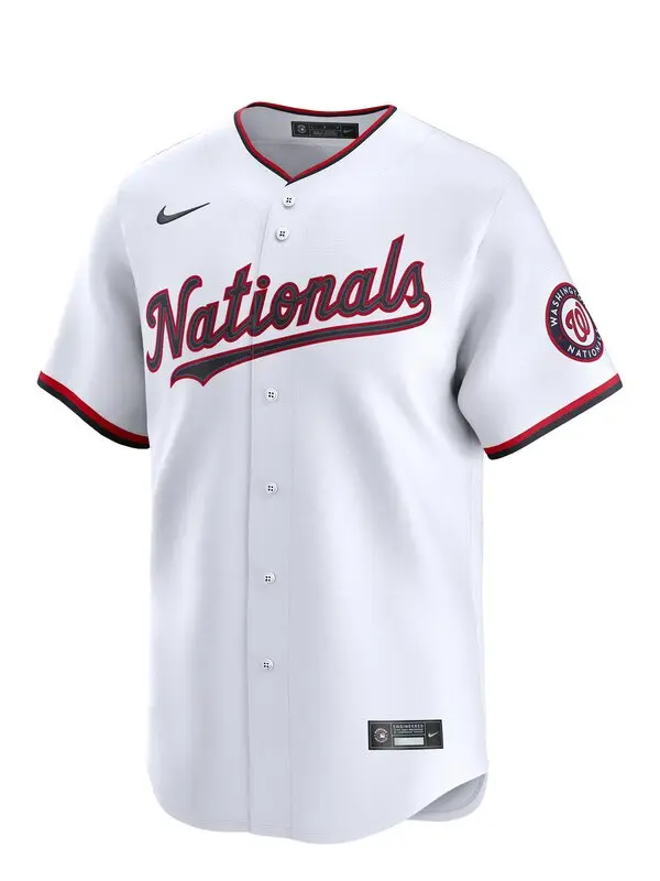 Nike James Wood Washington Nationals Dri-fit Mlb Limited Jersey - White