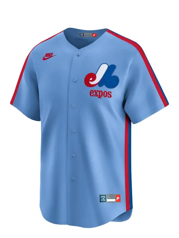 Nike Montreal Expos Cooperstown Dri-fit Mlb Limited Jersey - Blue