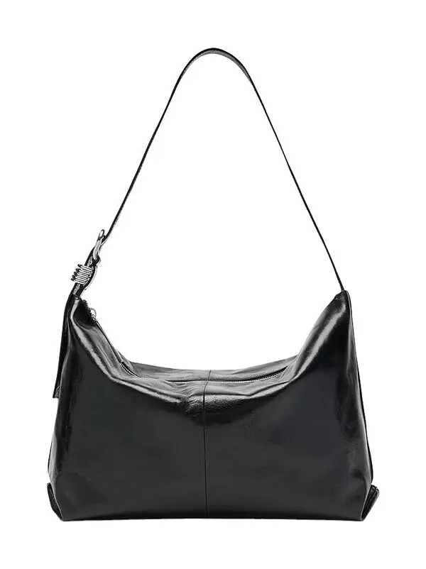 Whistles Leather Shoulder Bag - Black