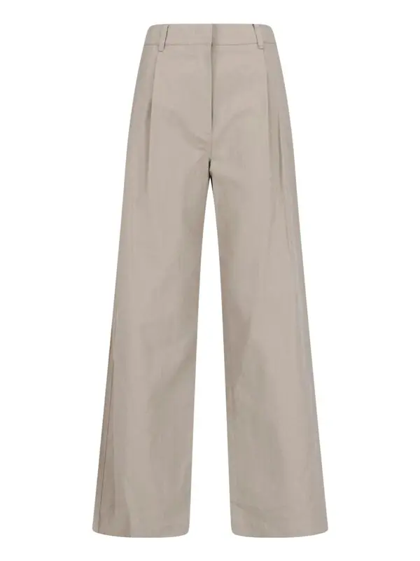 DUNST Pants In Mixed Cotton - Green