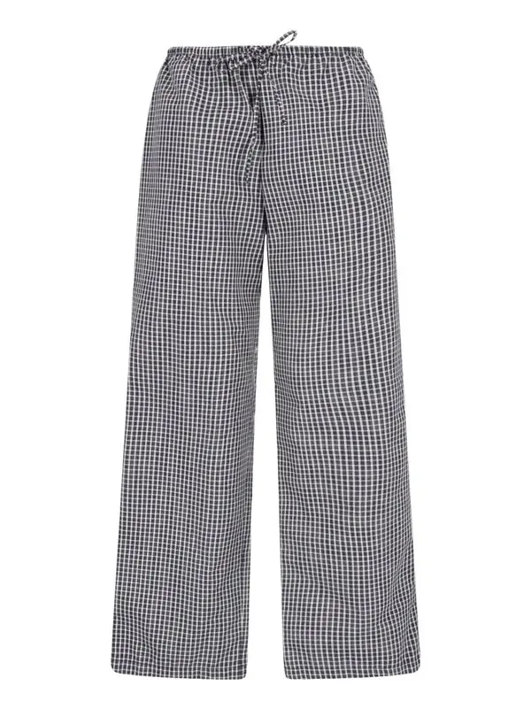 DUNST Checked Sweatpants - Black