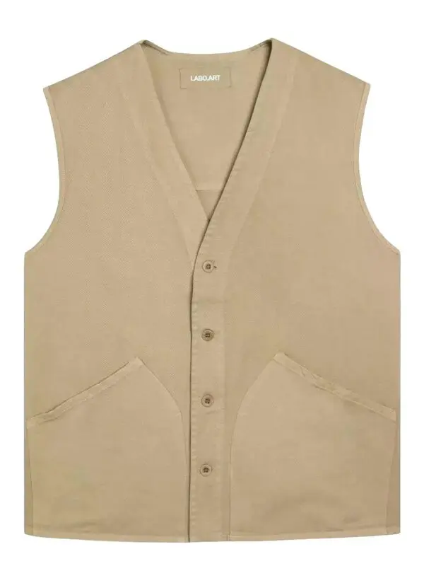 Labo.art V-neck Waistcoat - Neutrals