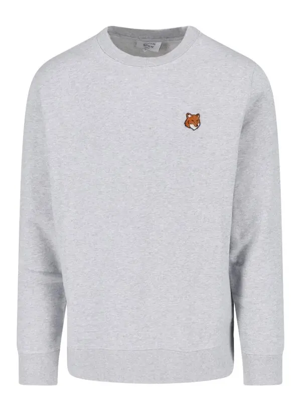 Maison Kitsuné Fox Head Sweatshirt - Gray