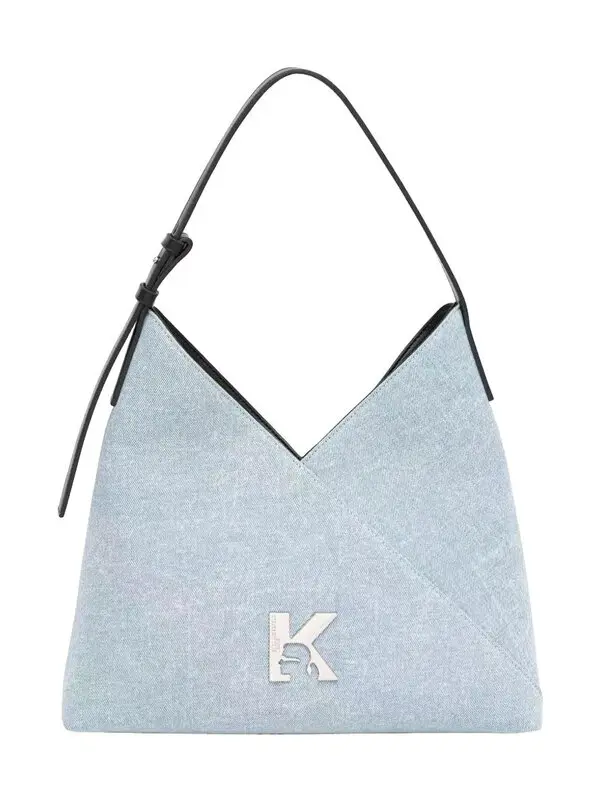 Karl Lagerfeld Logo-plaque Shoulder Bag - Blue