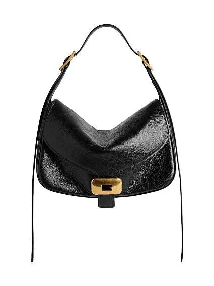 Balenciaga Clicca Medium Shoulder Bag - Black