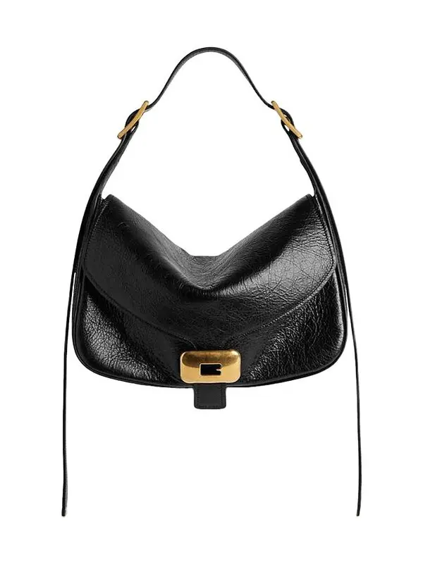 Balenciaga Clicca Shoulder Bag Medium - Black
