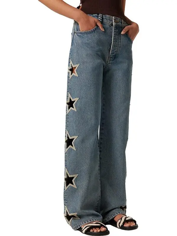 Tresse Cutout Stars Jeans - Blue