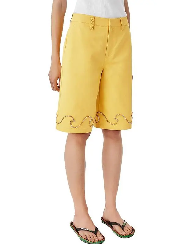 Tresse Bermuda Shorts - Yellow